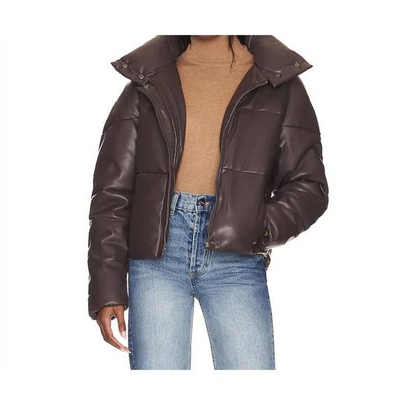 Apparis | Jackets & Coats | New Apparis Jemma Puffer Jacket In Cocoa | Poshmark